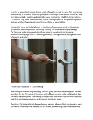 LOCKSMITH IN DUBLIN | PDF
