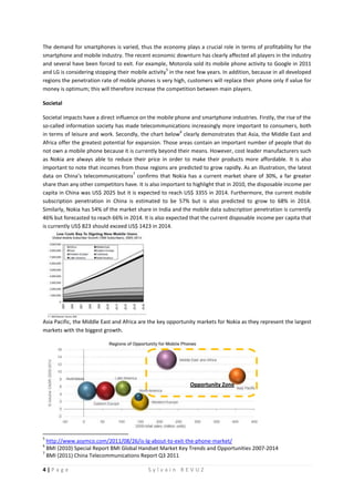 Nokia Competitive Intelligence, Strategy and Marketing analysis | DOCX
