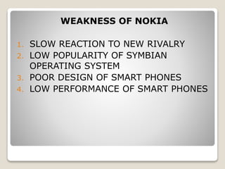 Nokia swot analysis | PPT