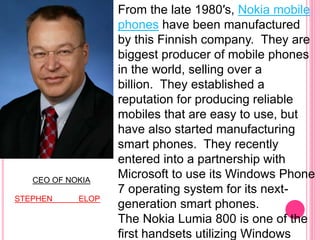 Nokia- Connecting People | PPTX