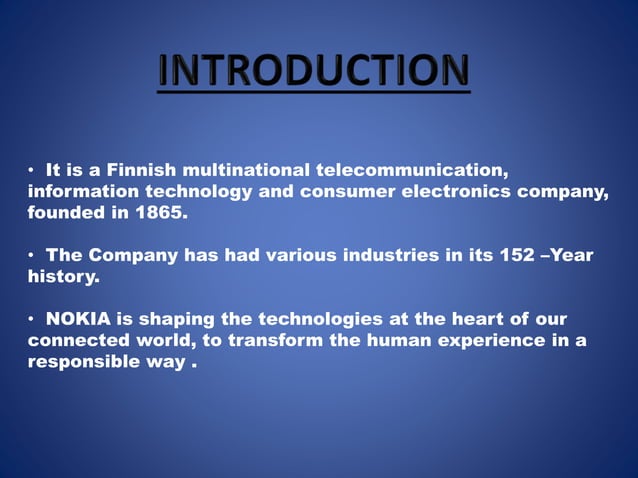 Nokia Case study | PPT