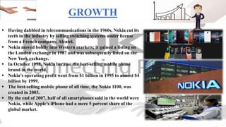 Nokia - Success and Reasons for failures | PPTX