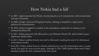NOKIA.pptxRise and downfall of nokia is this | PPT