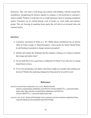Nokia its not over yet (1) CASE STUDY | PDF