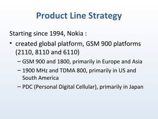 Nokia product line management analysis - presentation | PPT