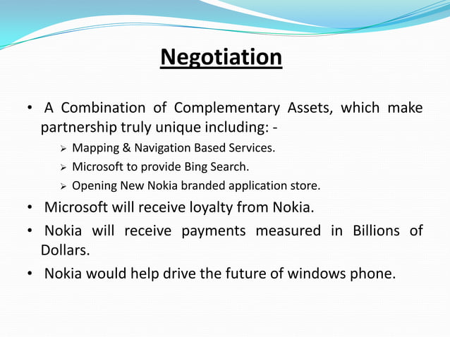 Nokia - Selling & Negotiation | PPT