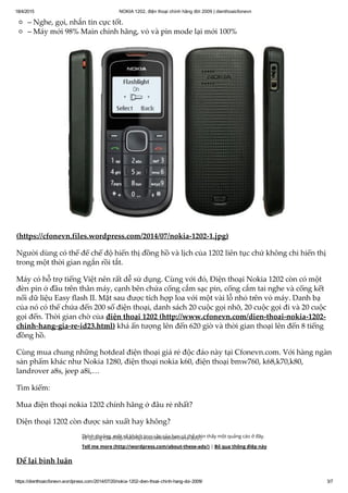 Nokia 1202 | PDF