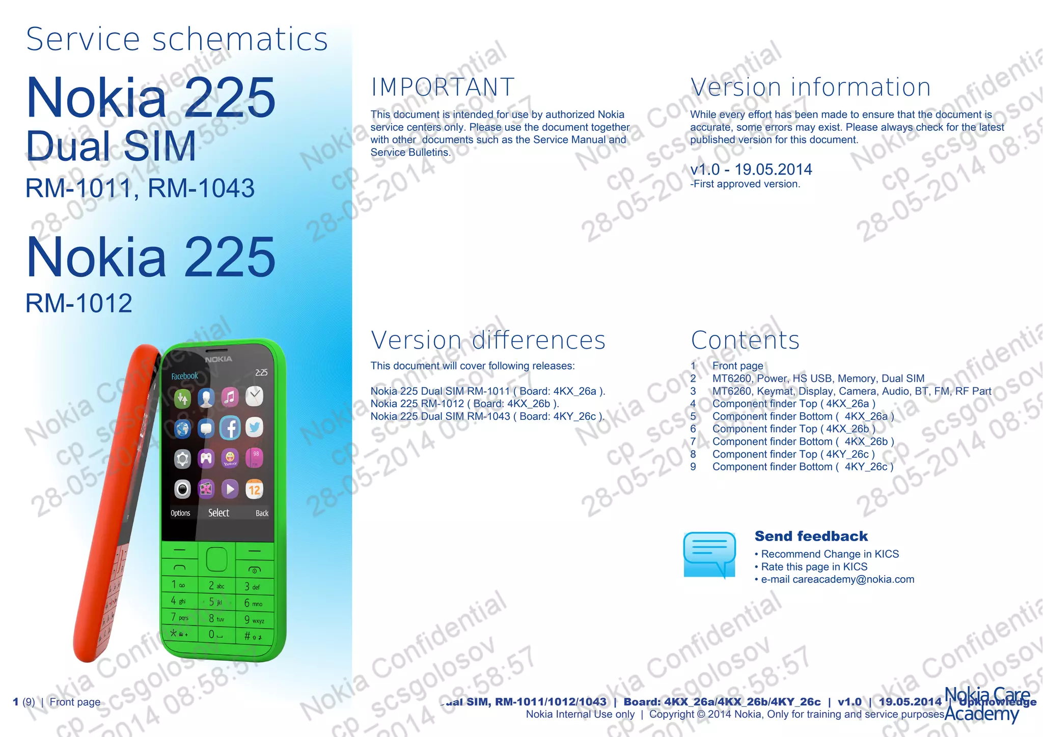 Nokia 225 dual_sim_rm-1011_1012_1043_schematics_v1.01