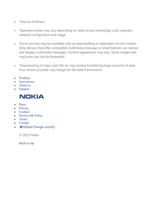 Nokia 520 feature | PDF