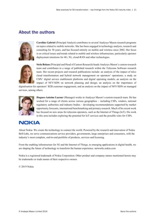 Best Practices for 5G Transformation - Key Findings from the Nokia 5G Maturity Index | PDF ...