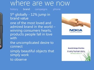 Nokia brand client brief | PPTX | Smartphones | Consumer Electronics