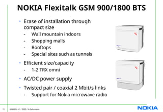 Introduction to Nokia Base Stations BSS S10.5 ED | PPT