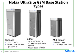 Introduction to Nokia Base Stations BSS S10.5 ED | PPT