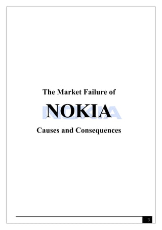 Market Failure of Nokia- Causes and Consequences | PDF