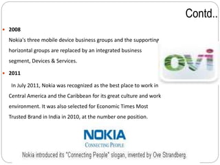 Nokia Beginning to End Story | PPTX