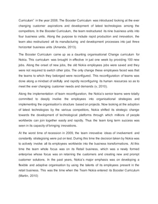 Nokia change management | DOCX