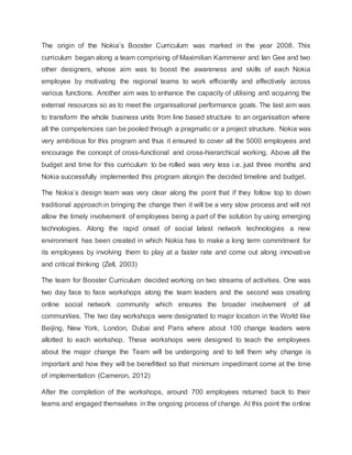 Nokia change management | DOCX