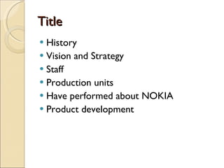Nokia Corporate | PPT