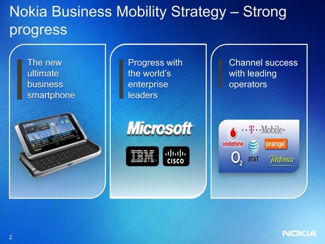 Nokia E7 Smartphone: Nokia and Microsoft Partnership | PPT