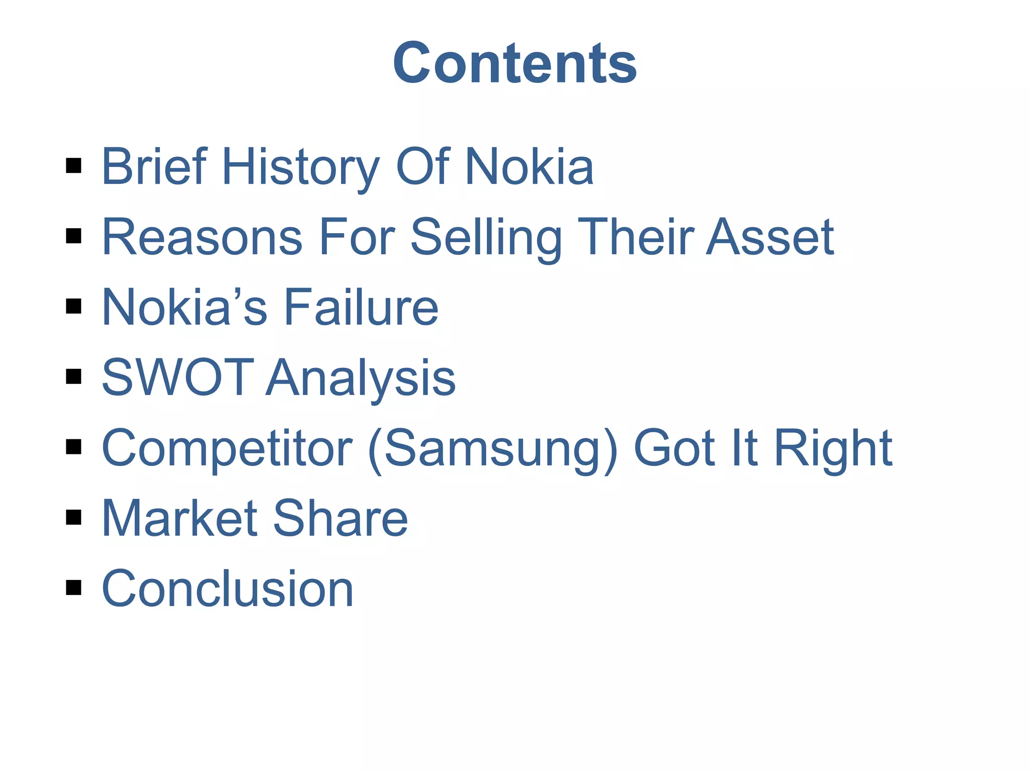 Nokia's downfall | PPTX