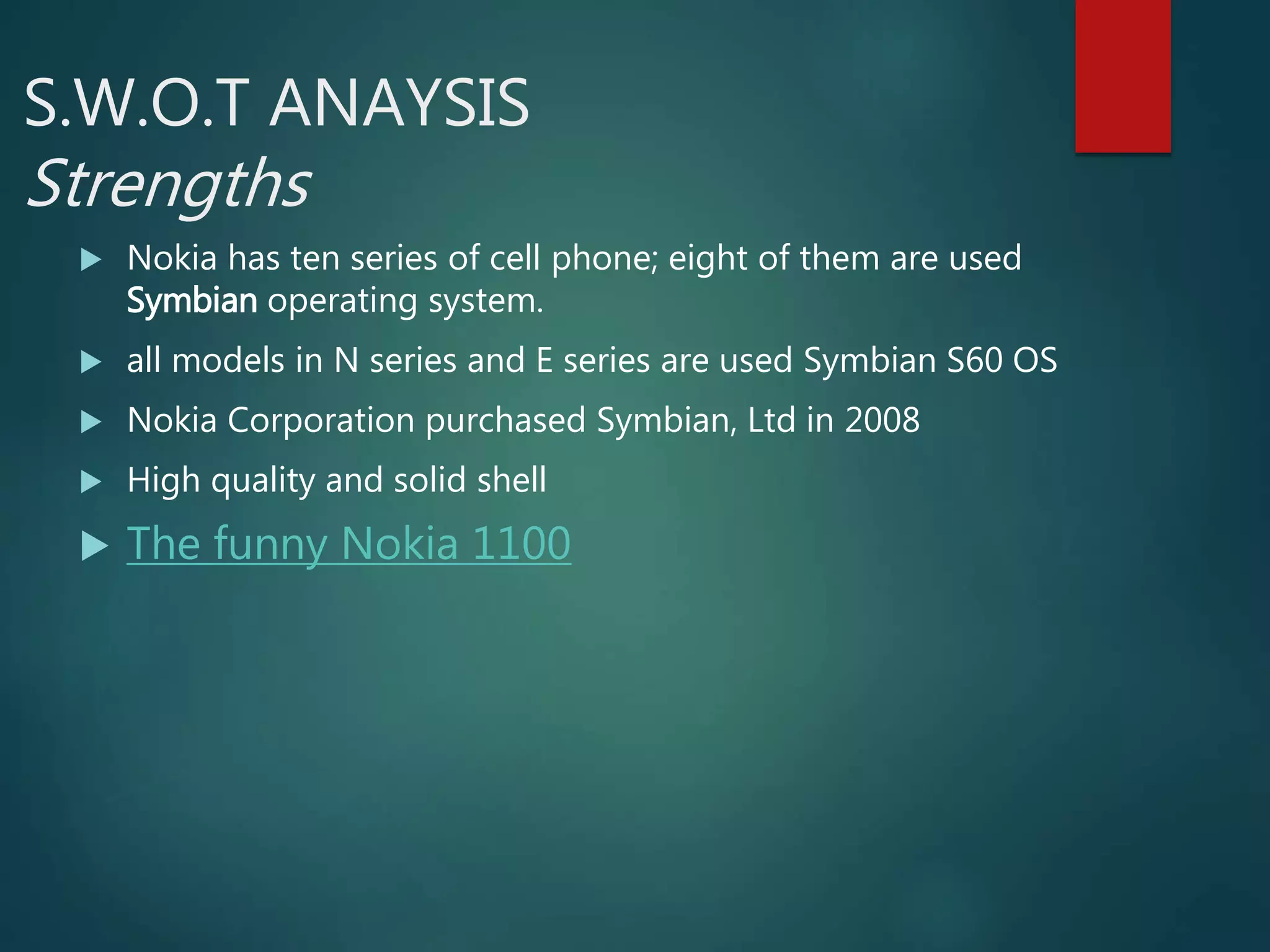 Nokia mini case study iiml | PPTX