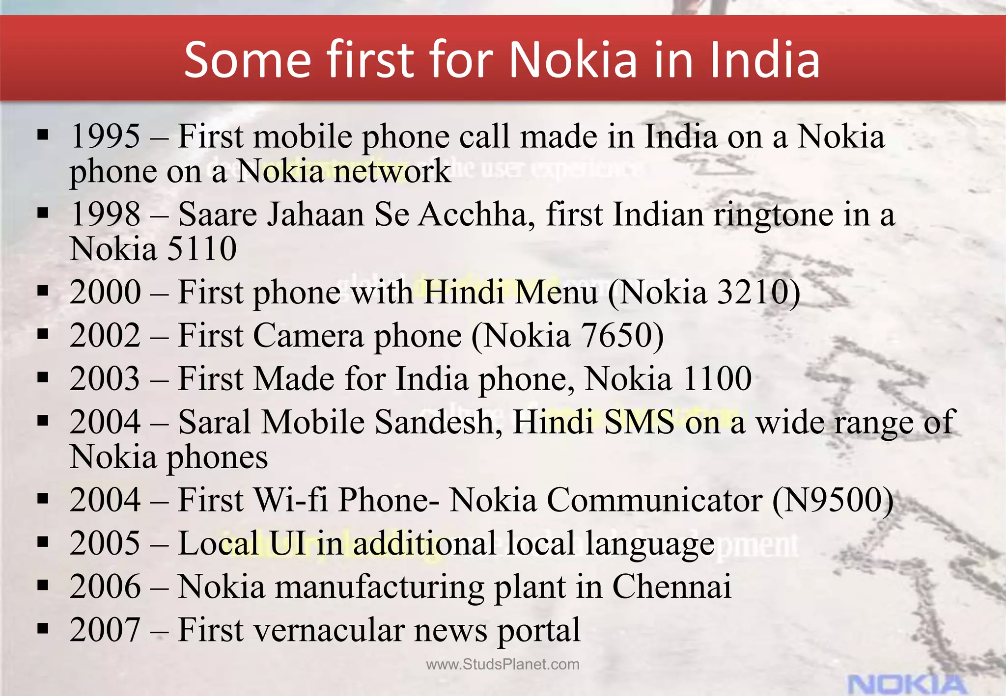 Nokia international product life cycle 1 | PPTX