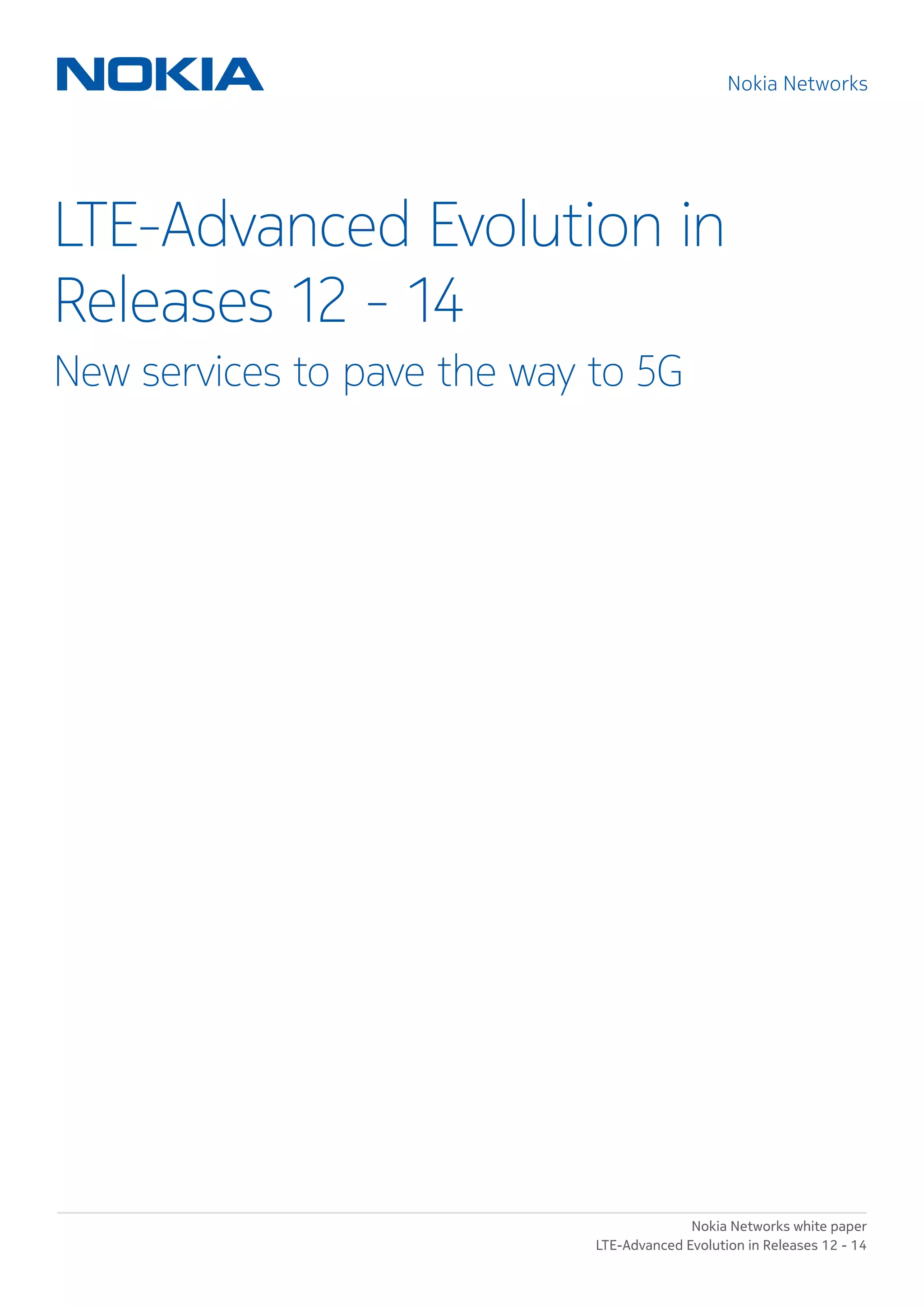 Nokia lte advanced evolution white_paper | PDF