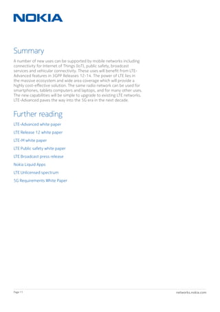 Nokia lte advanced evolution white_paper | PDF