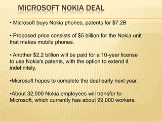 Nokia merges in microsoft | PPTX