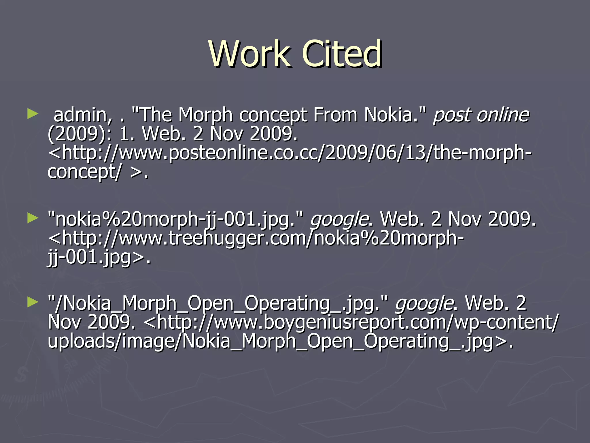 Nokia Morph | PPT