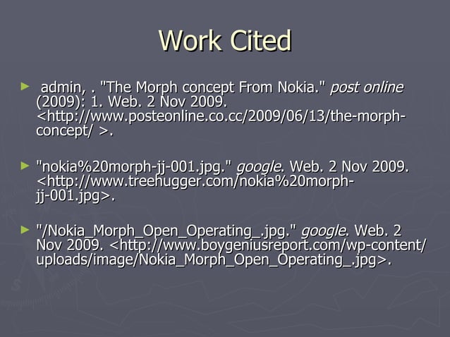 Nokia Morph | PPT