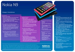 Nokia N9 Specifications