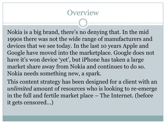 Nokia presentation | PPT
