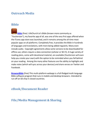 Nokia S40 Feature Phone (C, X, Asha Series) Outreach Apps | PDF