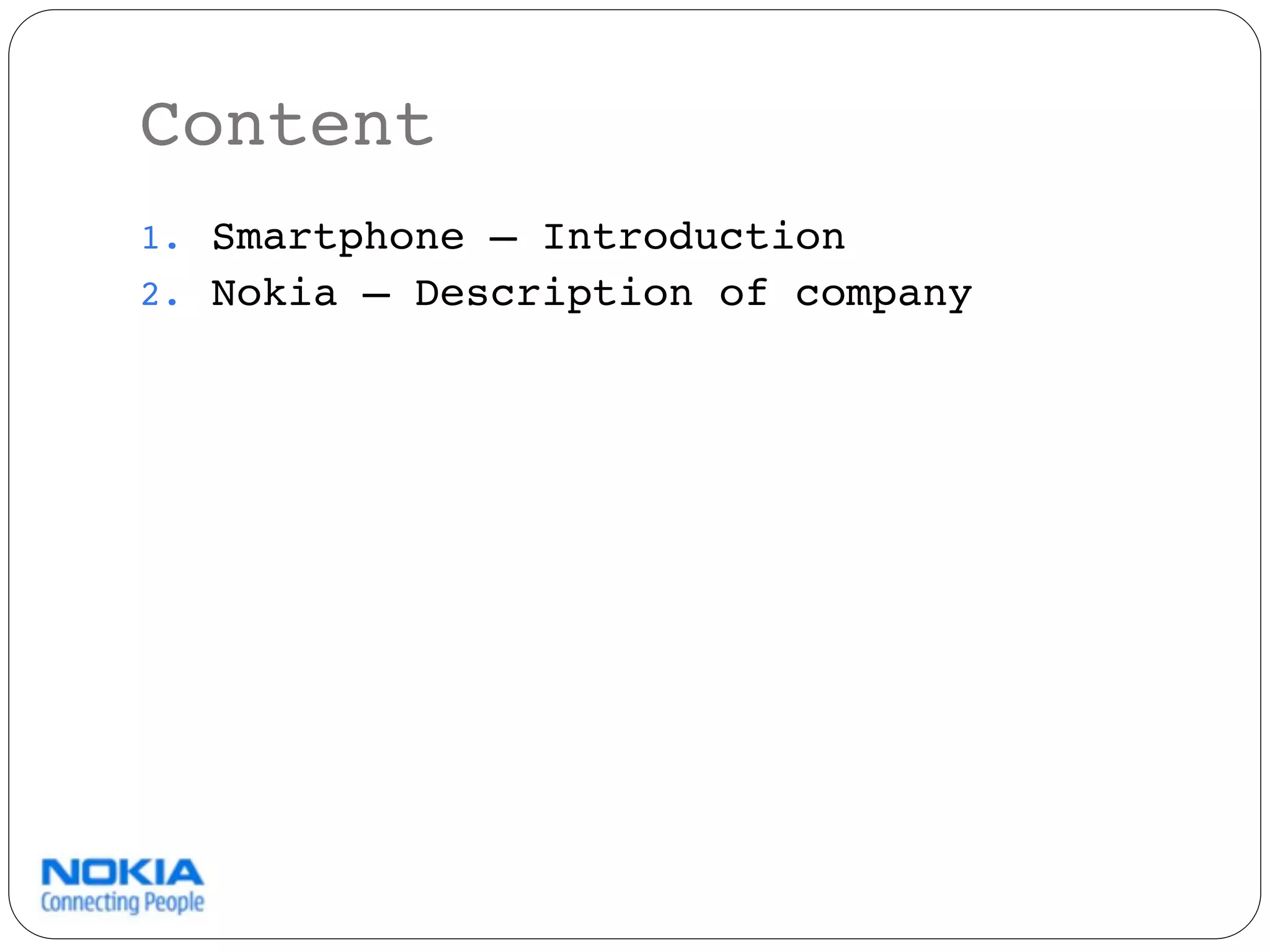 Nokia Strategy Presentation | PDF
