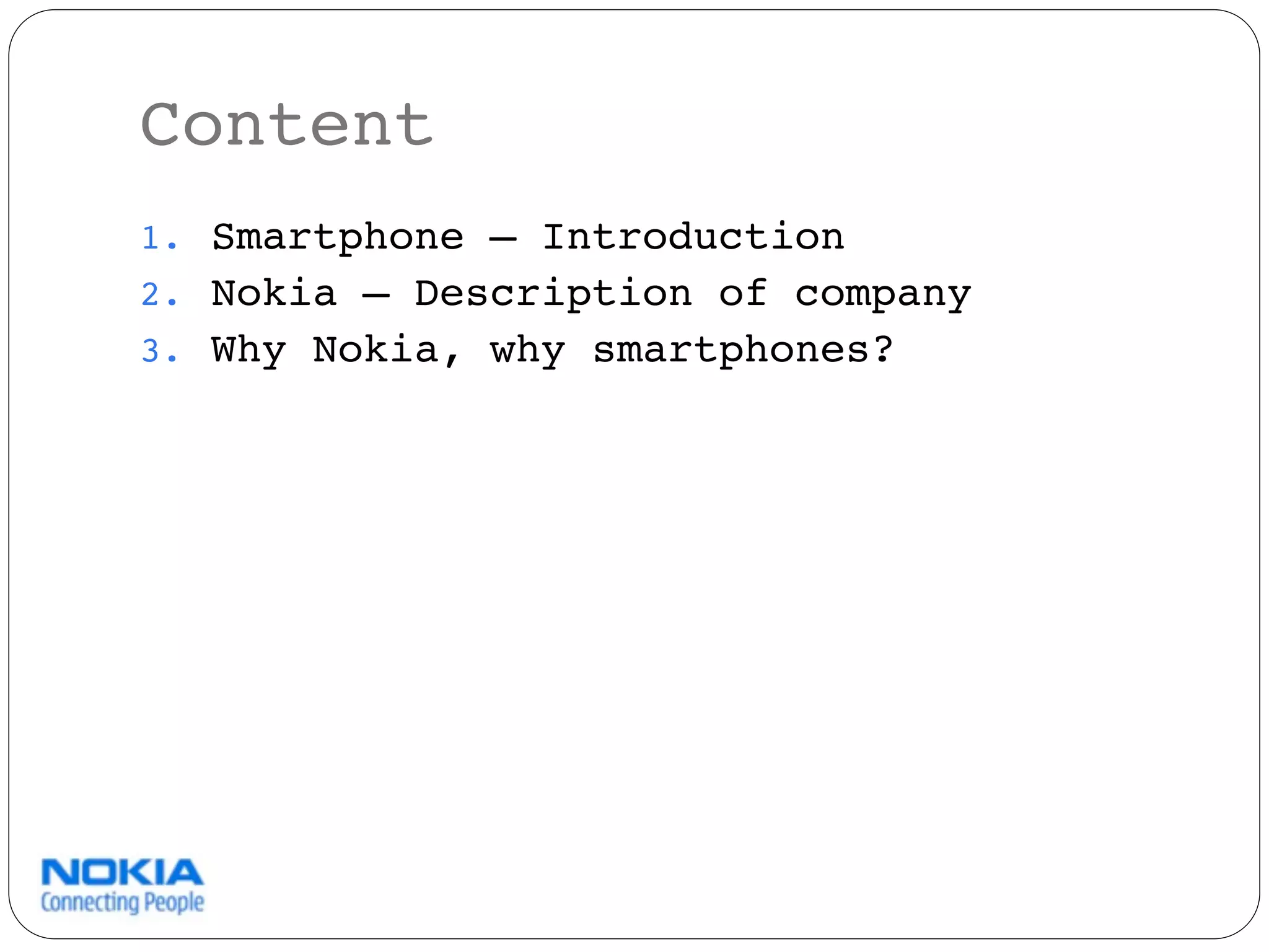 Nokia Strategy Presentation | PDF