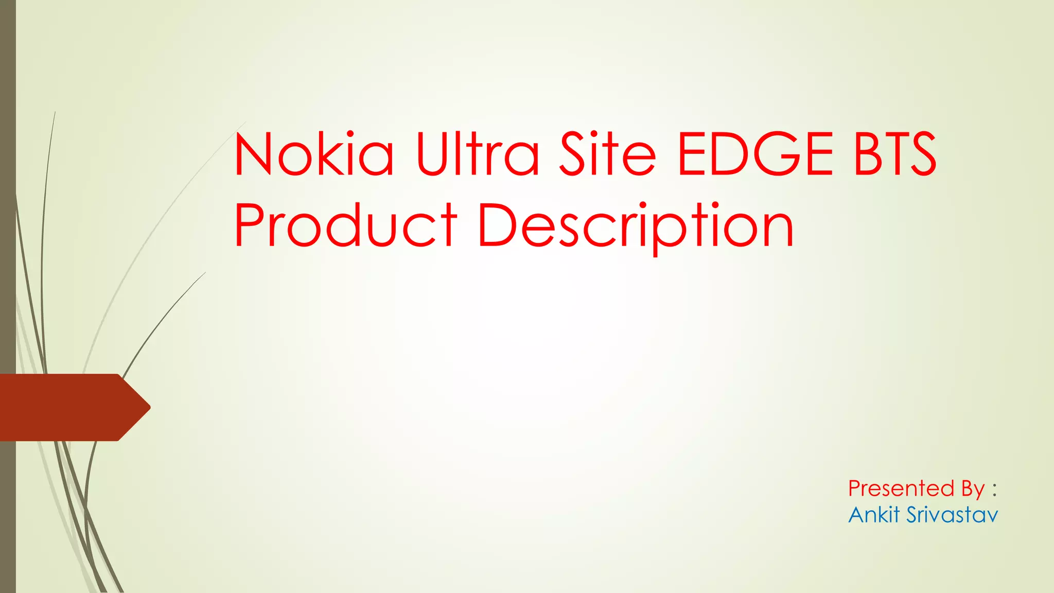 Nokia ultra site bts | PPTX