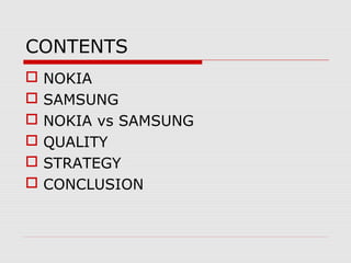 Nokia vs samsung | PPT