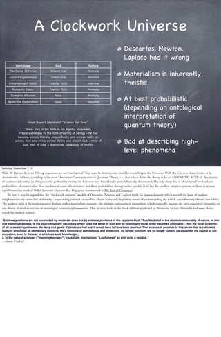 Teleology in Evolution - A Presentation for the New Orleans C G Jung ...