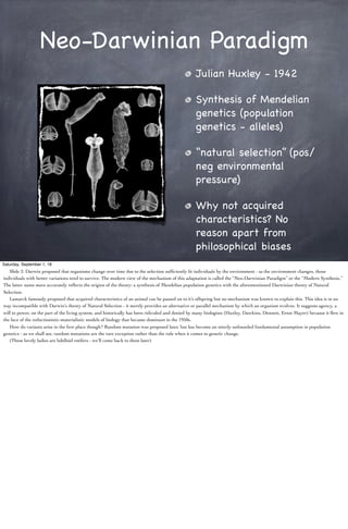 Teleology in Evolution - A Presentation for the New Orleans C G Jung ...