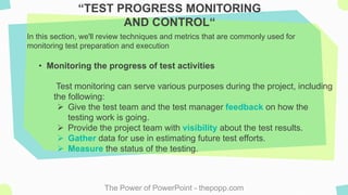 Test Progress Monitoring and Control | PPTX