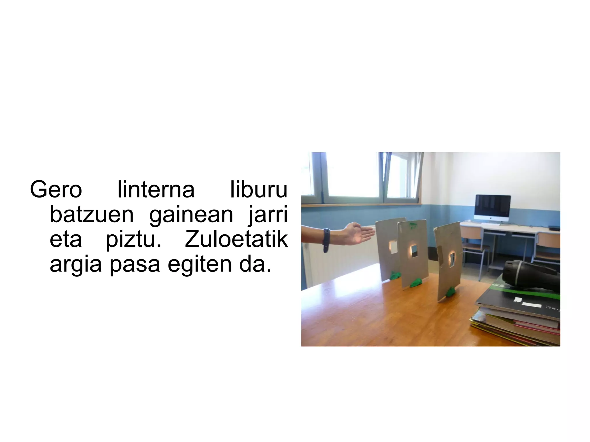 Nola hedatzen da argia iñigo, igor eta itsasne | PPT