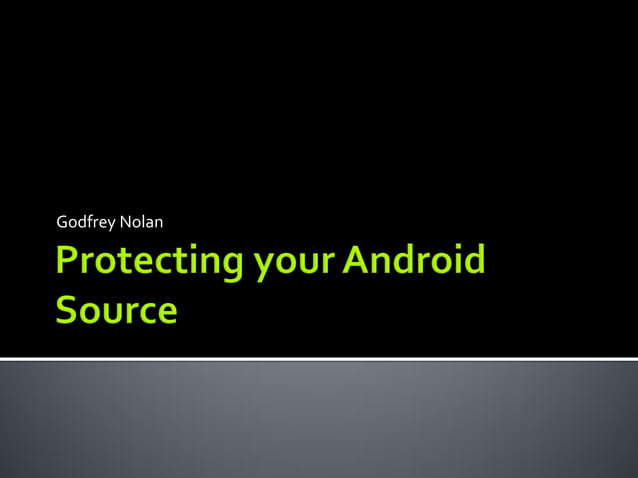 Protecting Source Code Ppt