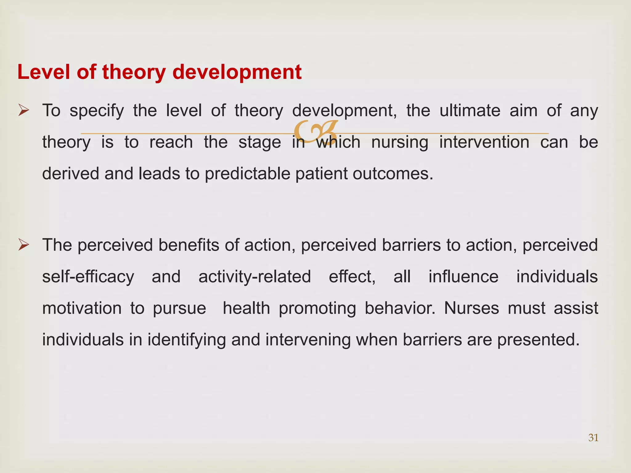 Nola penders theory | PPTX