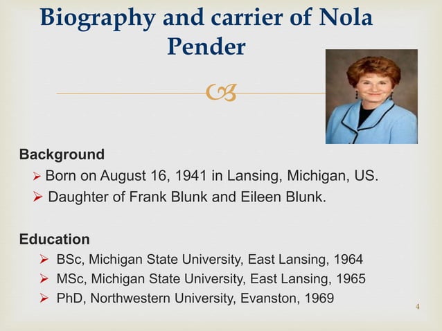 Nola penders theory | PPTX