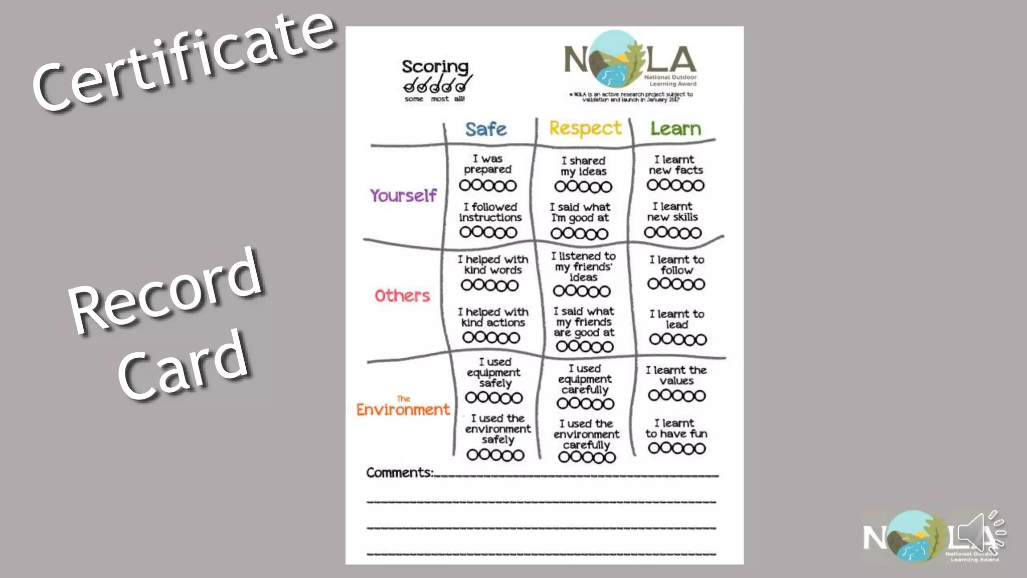 Nola Outdoor Learning Award Video for Schools | PPTX