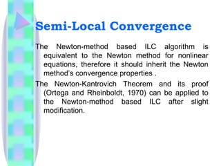 Newton method based iterative learning control for nonlinear systems | PPT
