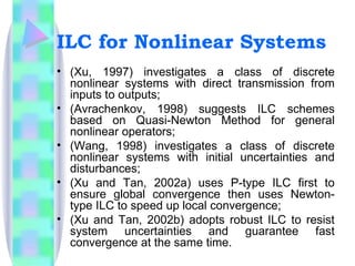 Newton method based iterative learning control for nonlinear systems | PPT