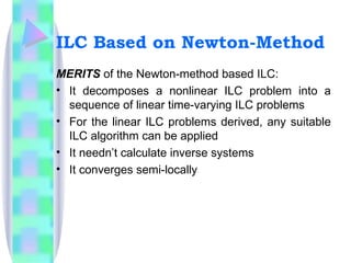 Newton method based iterative learning control for nonlinear systems | PPT