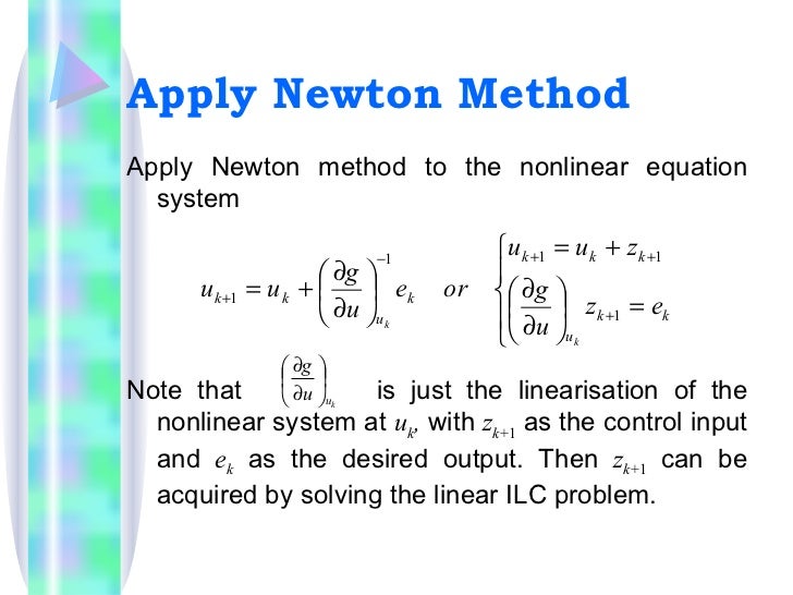 Newton method based iterative learning control for nonlinear systems Newton method based iterative learning control for nonlinear systems